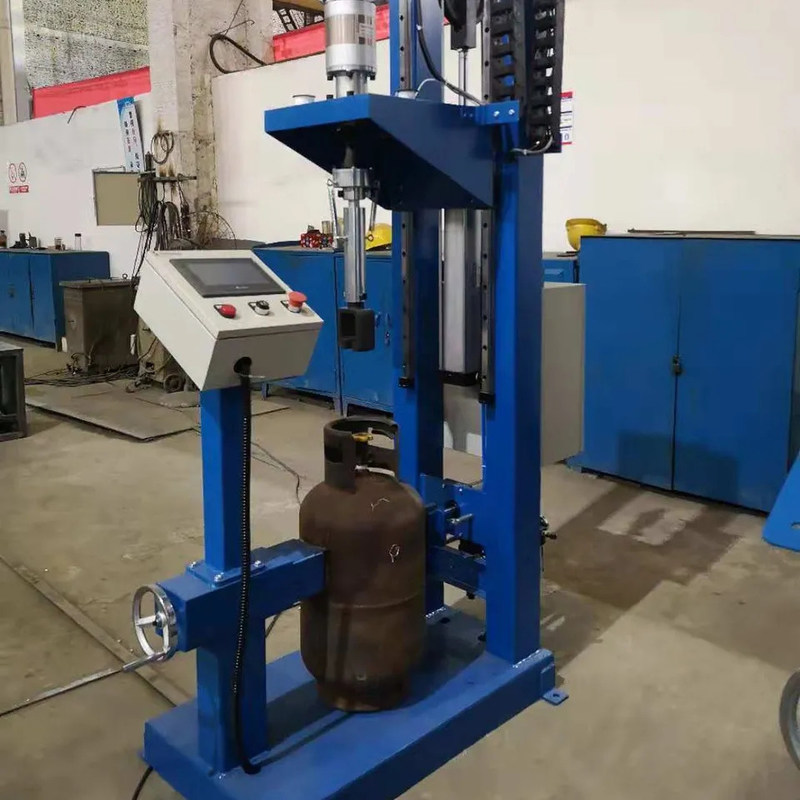 Gas Cylinder Valves Changing Machine For Gas Tank 1.5KW Speed Rate 159